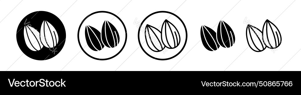 Mandel-Symbol setzen Kernelmutter Milch Symbol Vektorbild