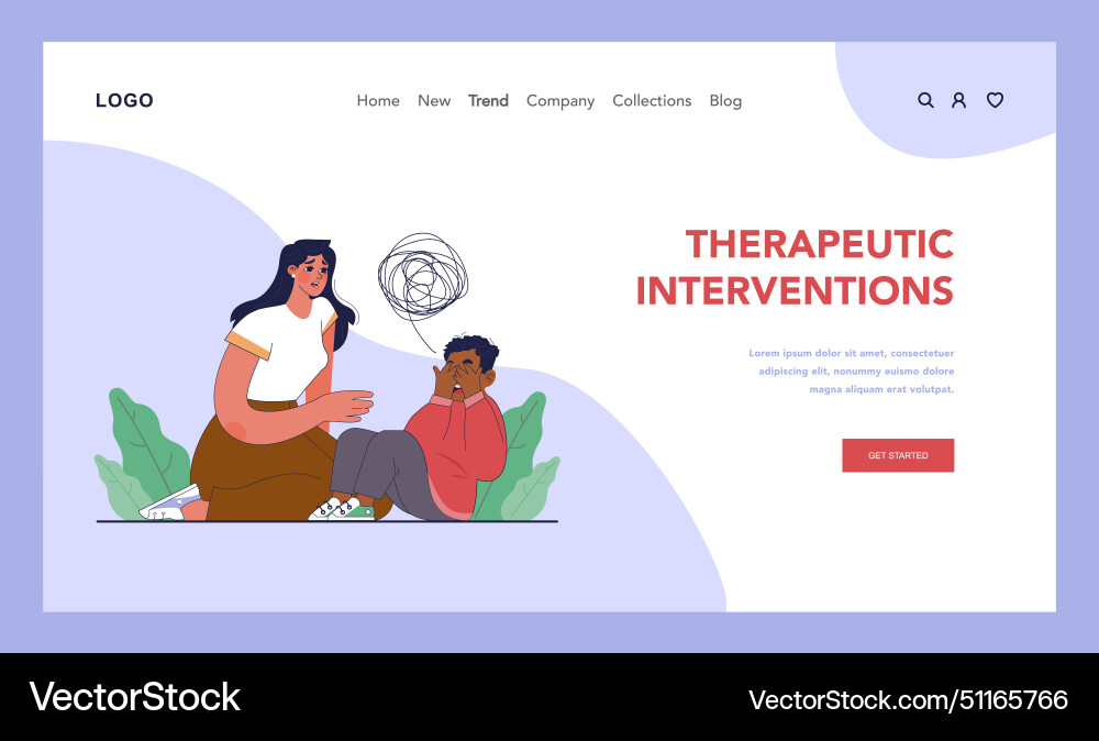 Childhood psychological trauma web banner Vector Image