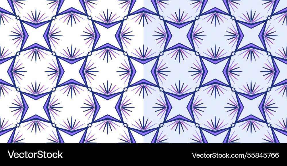 Purple geometric background of square stars Vector Image
