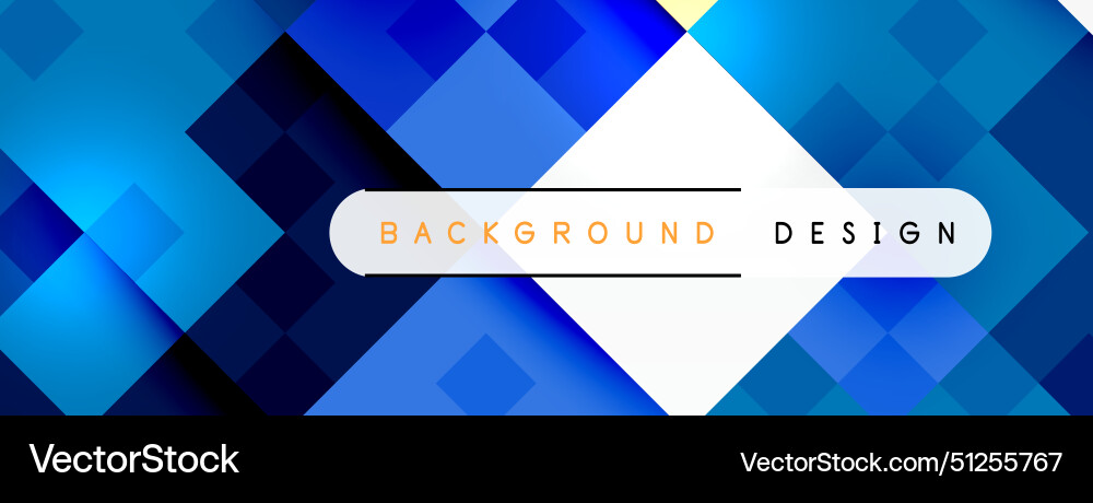 Electric blue and white background with squares Vector Image