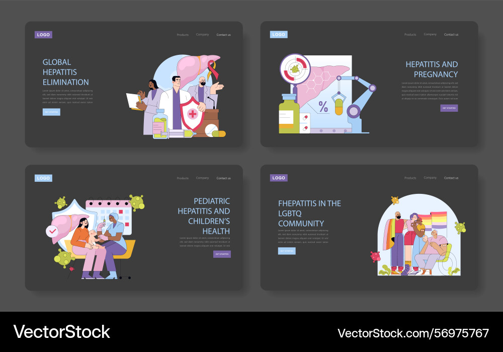 Hepatitis awareness and community health Vector Image