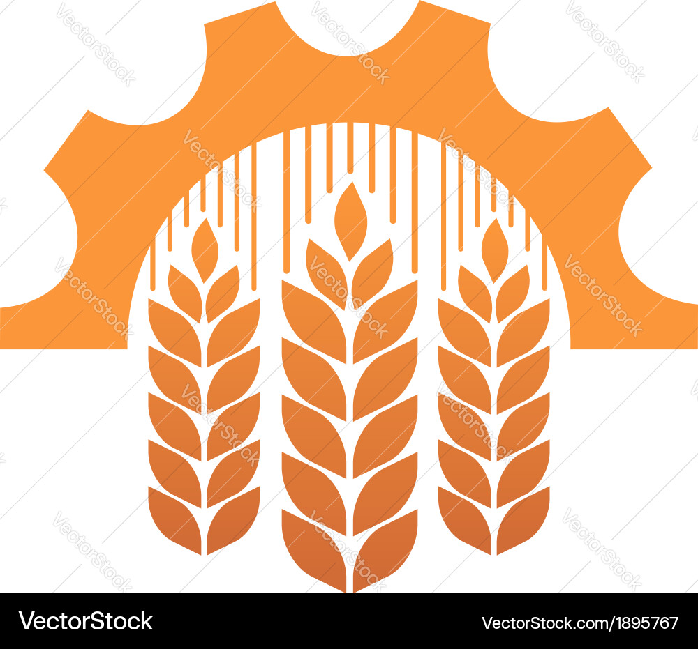 Industry and agriculture symbol Royalty Free Vector Image