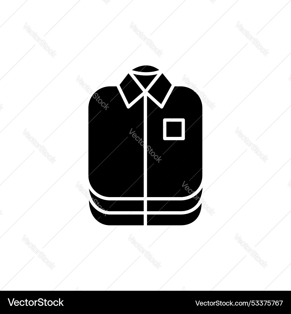 Stack of folded shirts icon set laundry clothing Vector Image