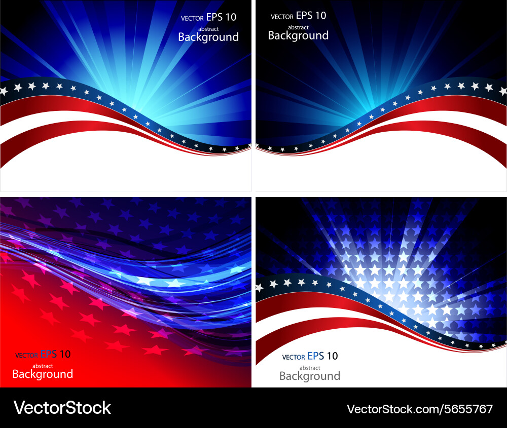 Stars and Stripes Background Royalty Free Vector Image
