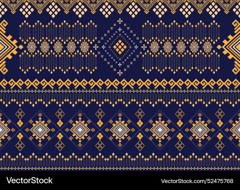 Diamond and square shape geometric pattern Vector Image