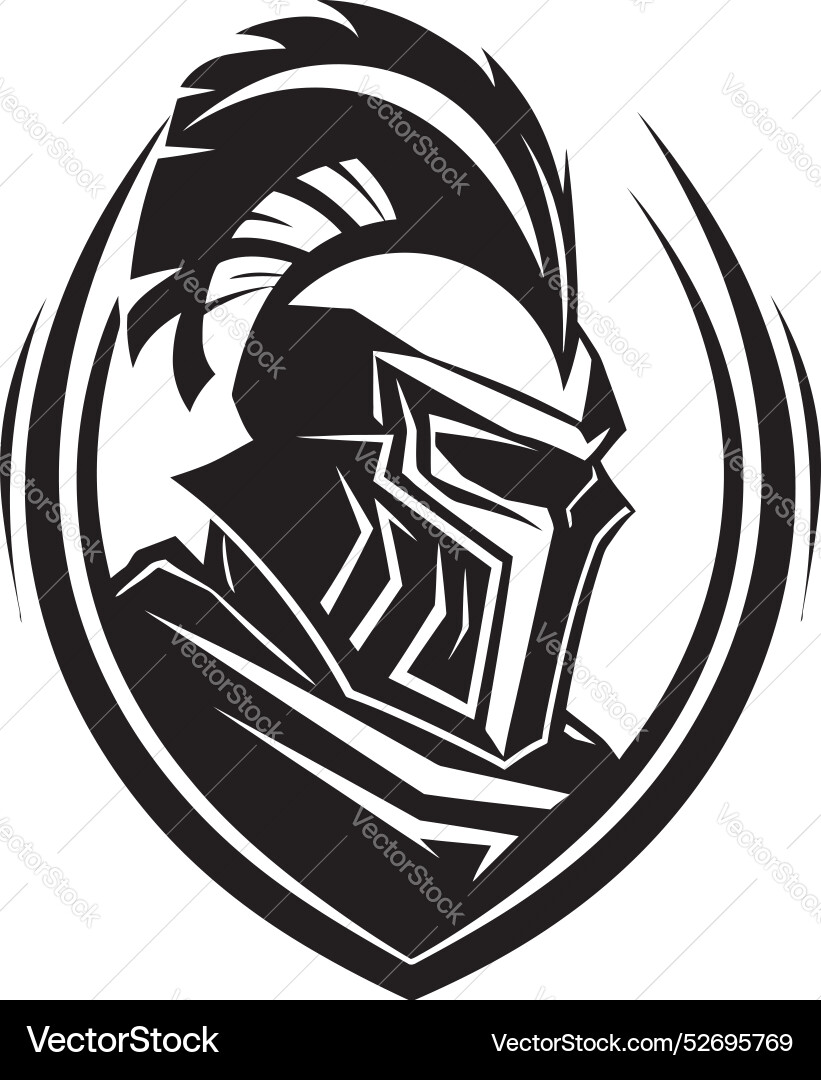 Fearless frontline warrior graphic symbol Vector Image