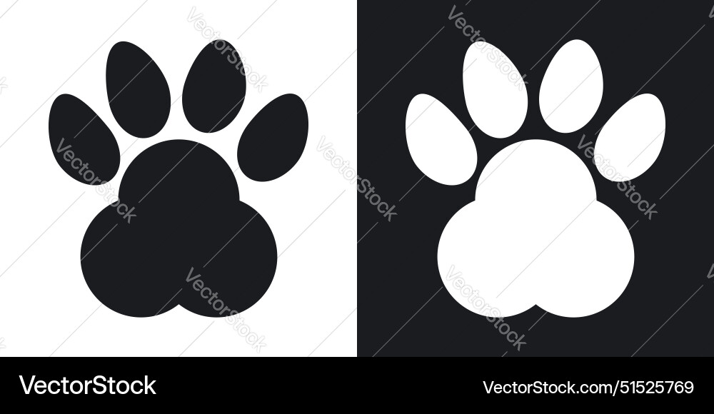 Paw icon Royalty Free Vector Image - VectorStock