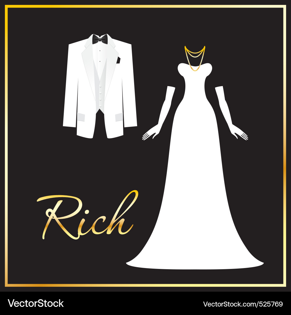 Rich people Royalty Free Vector Image - VectorStock