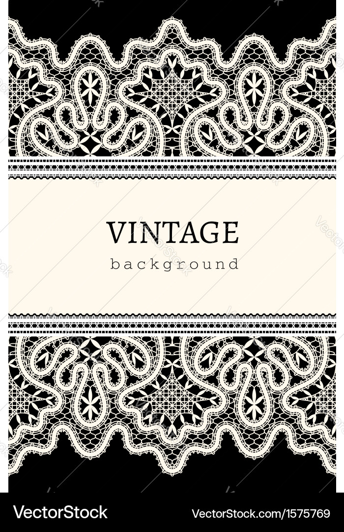 Vintage Lace Background Royalty Free Vector Image
