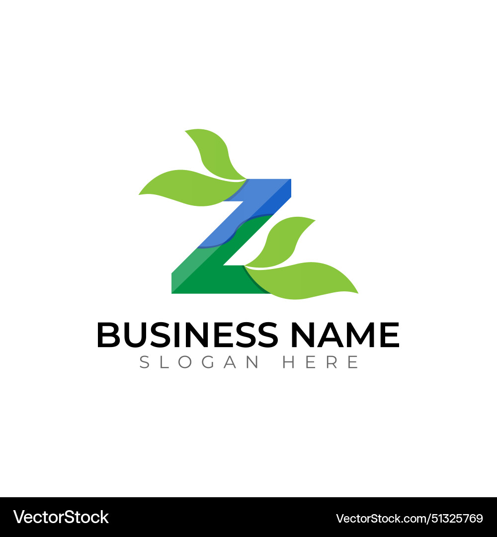 Z letter logo Royalty Free Vector Image - VectorStock