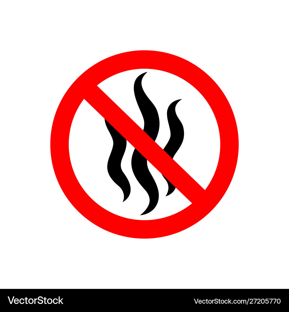Forbidden Smell Symbol Royalty Free Vector Image