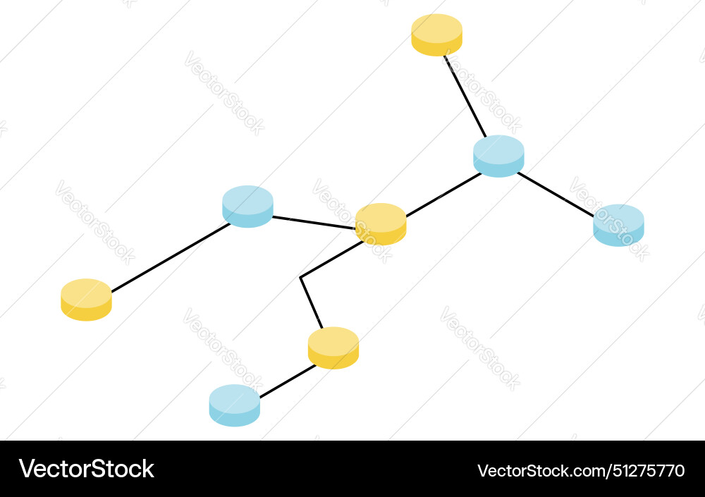 Transit route map isometric Royalty Free Vector Image
