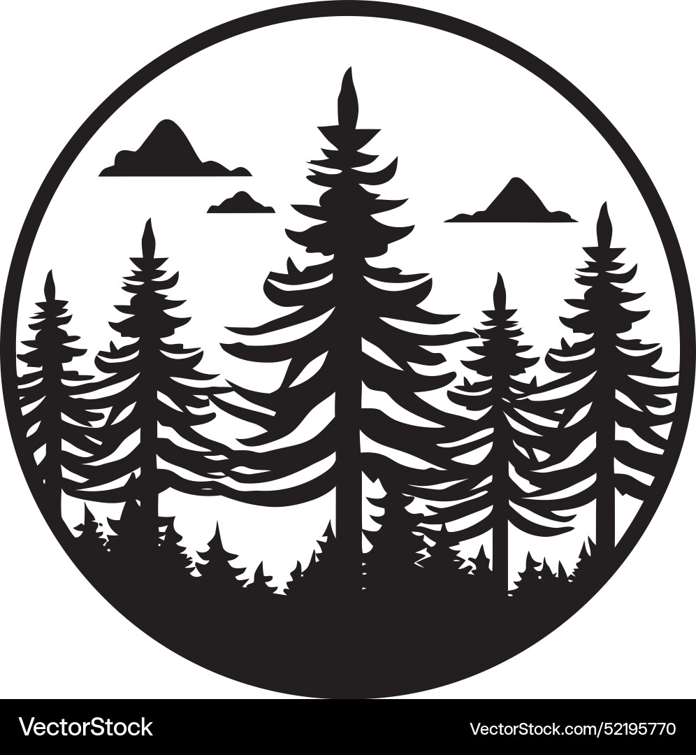 Trekking through the pristine beech forests Vector Image