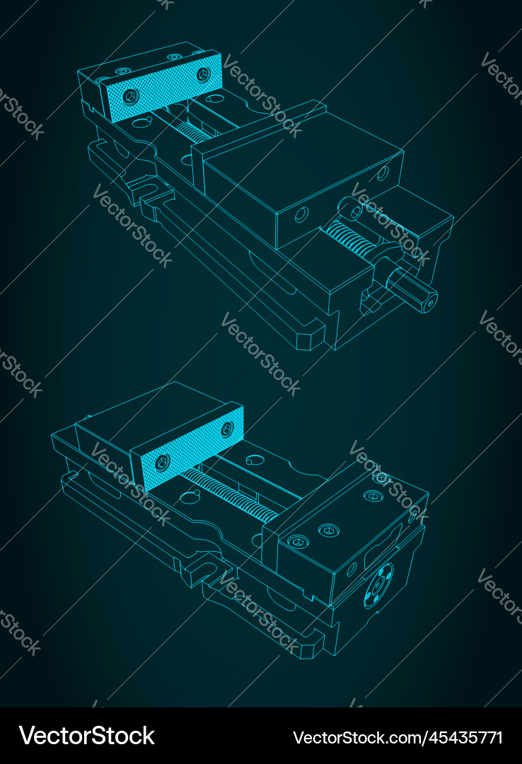 Machine vice Royalty Free Vector Image - VectorStock