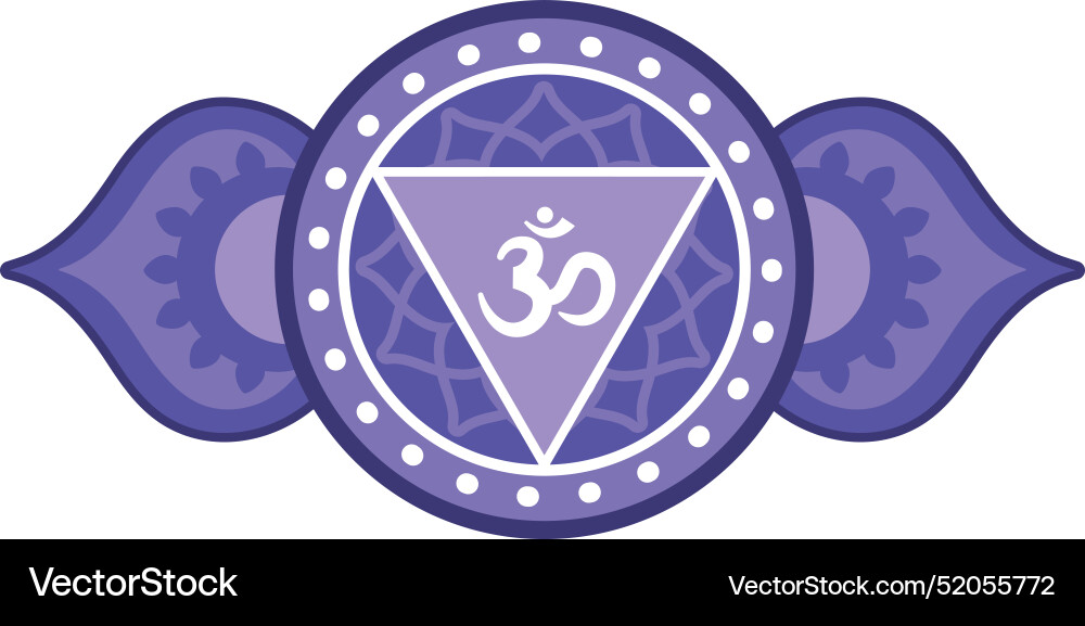 Ajna third eye chakra spiritual Royalty Free Vector Image Ajna third eye chakra spiritual Royalty Free Vector Image