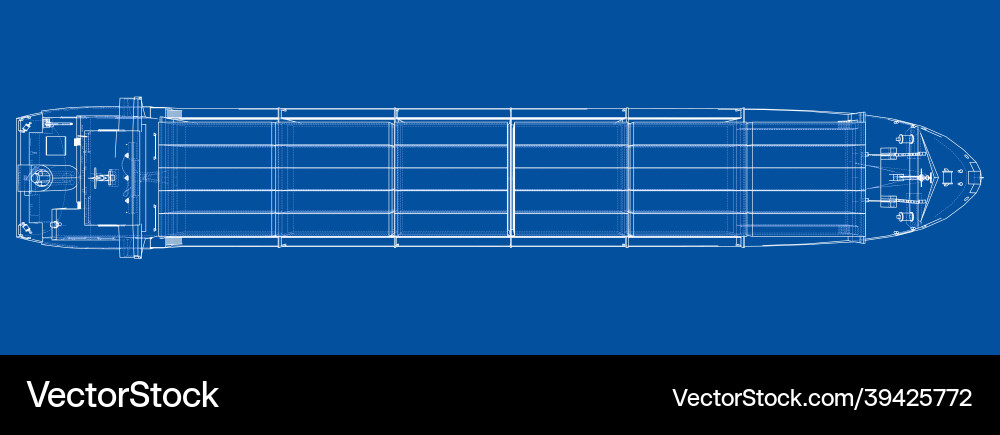 Cargo ship with containers Royalty Free Vector Image
