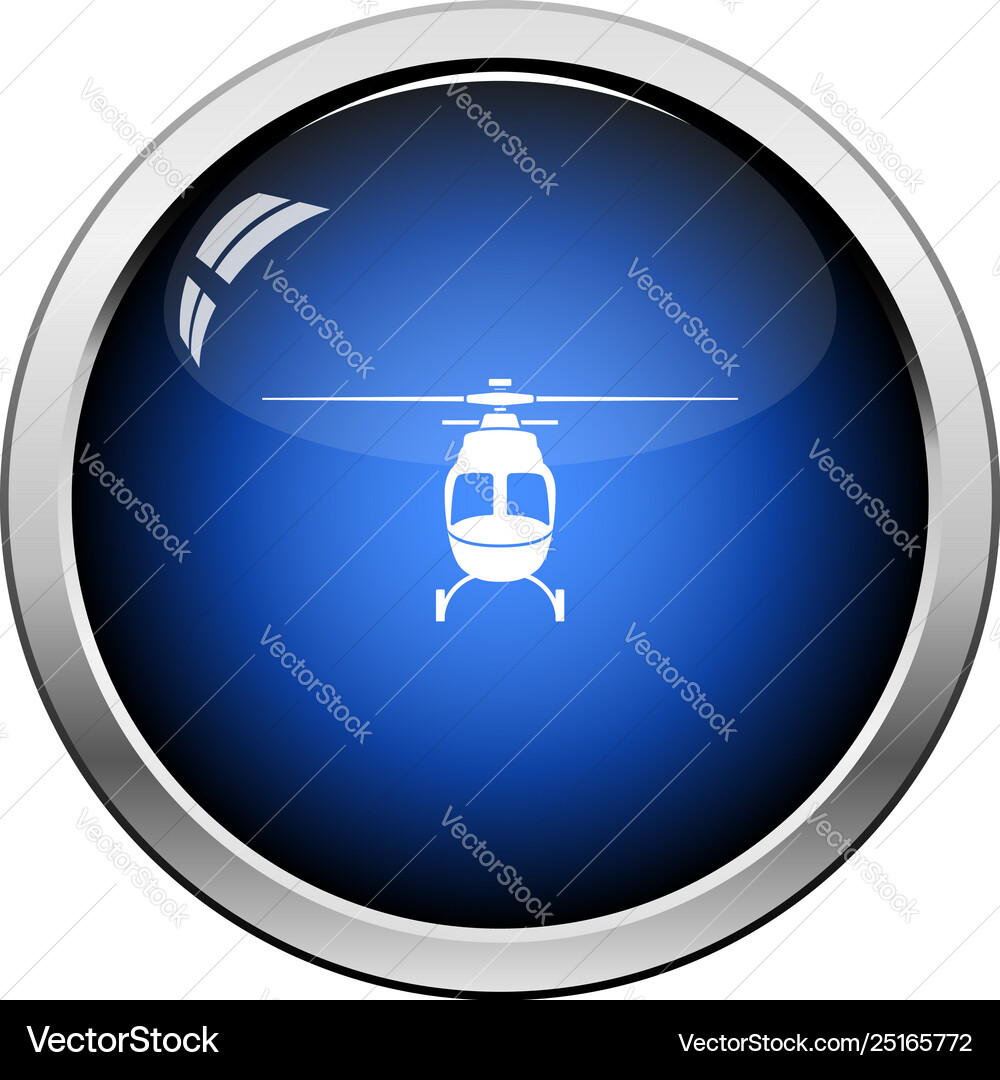 Helicopter icon front view Royalty Free Vector Image
