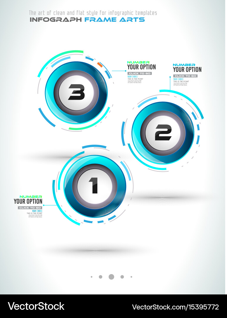 Infograph template with multiple choices Vector Image