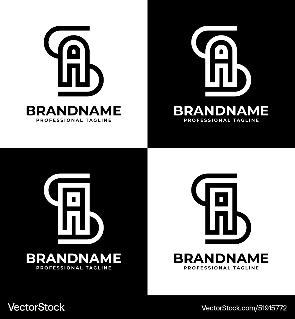 Letters sa monogram logo suitable for any Vector Image