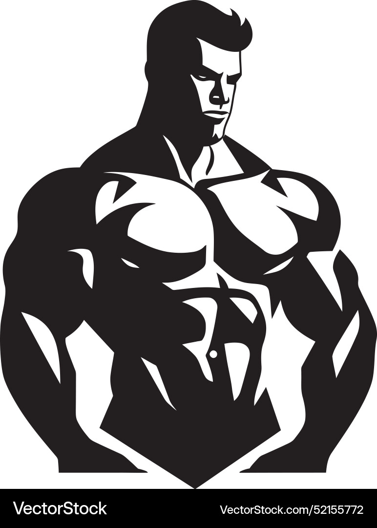 Muscle and grace the bodybuilders Royalty Free Vector Image