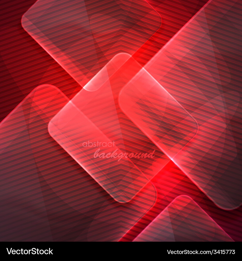 Abstract Red Glass Background Royalty Free Vector Image