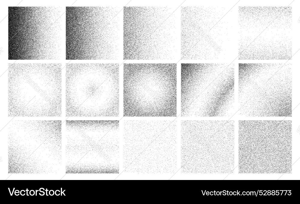 Grain gradient backgrounds grunge dust textures Vector Image