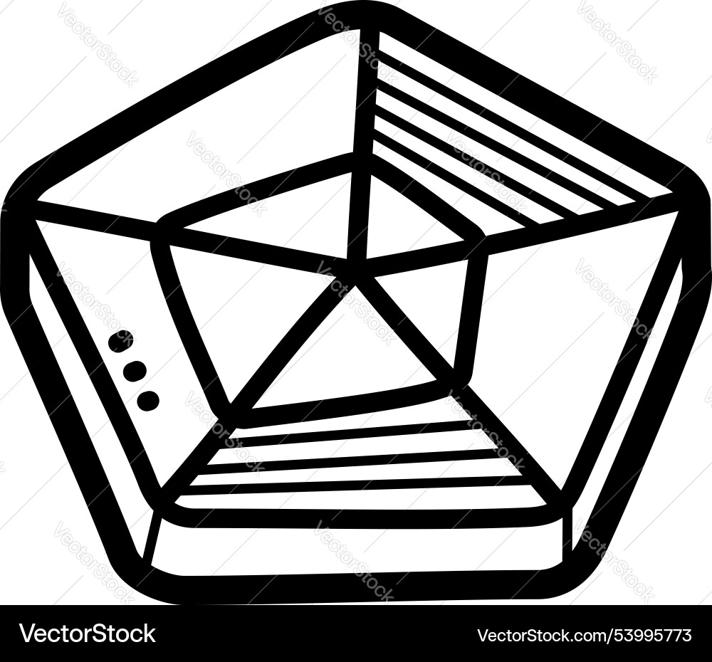 Spider Chart - Grafik und Icons Lizenzfreies Vektorbild