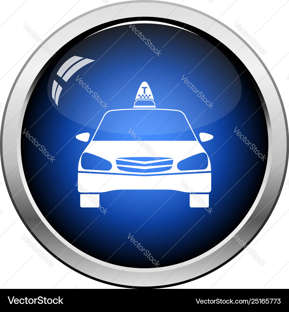 Taxi icon front view Royalty Free Vector Image