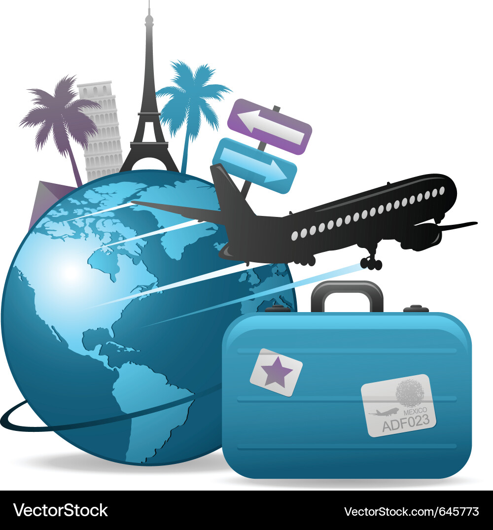 Travel Adventure Background Royalty Free Vector Image