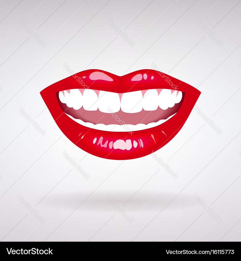 Woman's Smiling Face Royalty Free Vector Image
