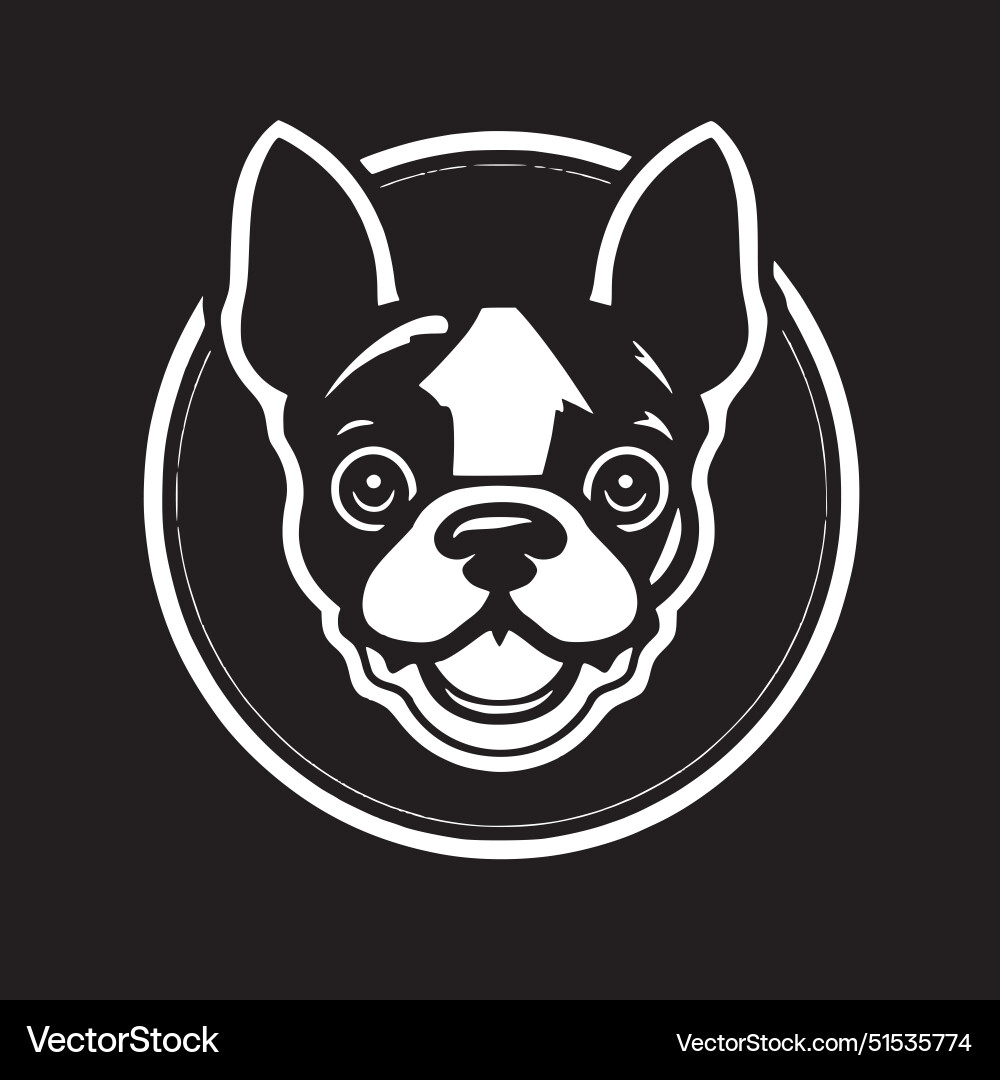 Boston terrier - high quality logo ideal Vector Image