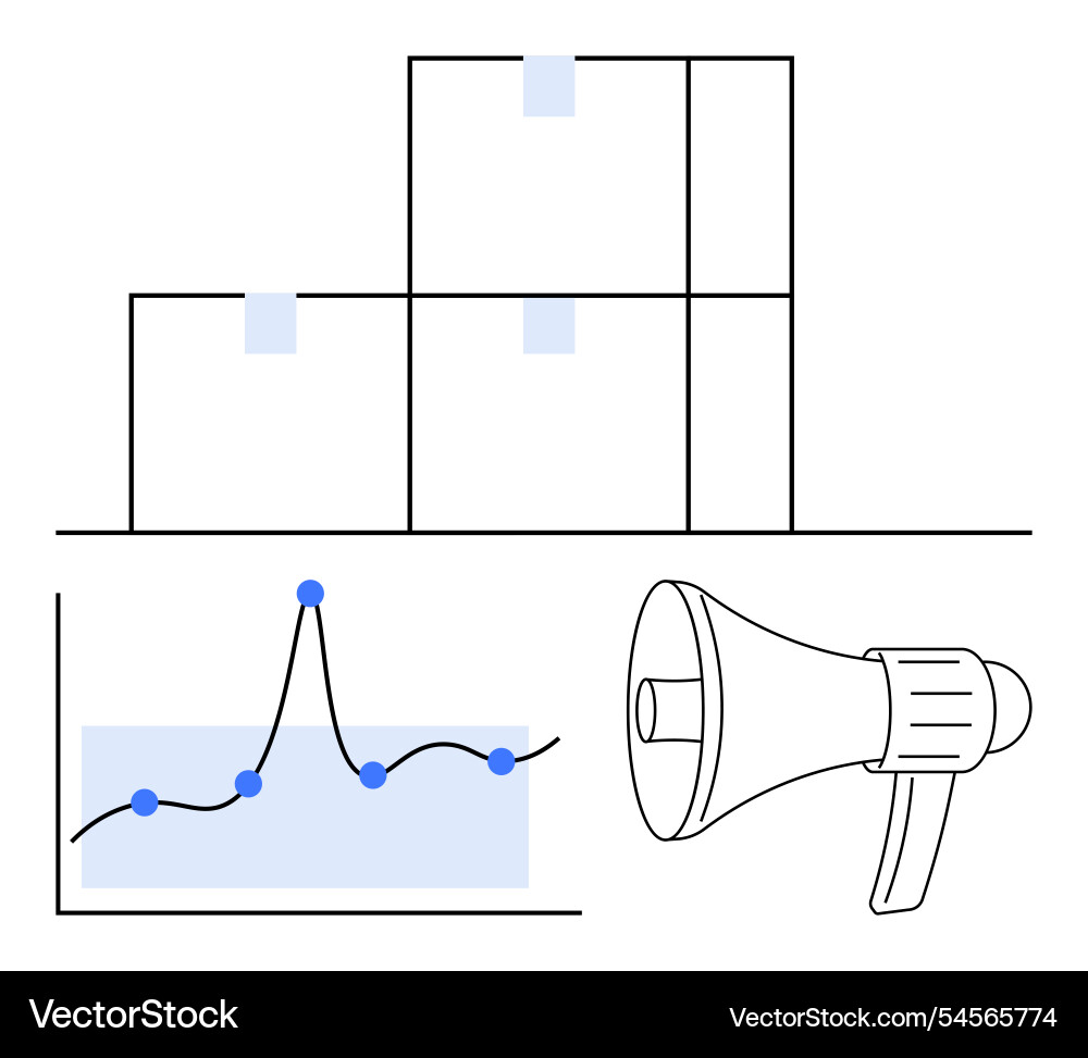 Business growth inventory management data Vector Image