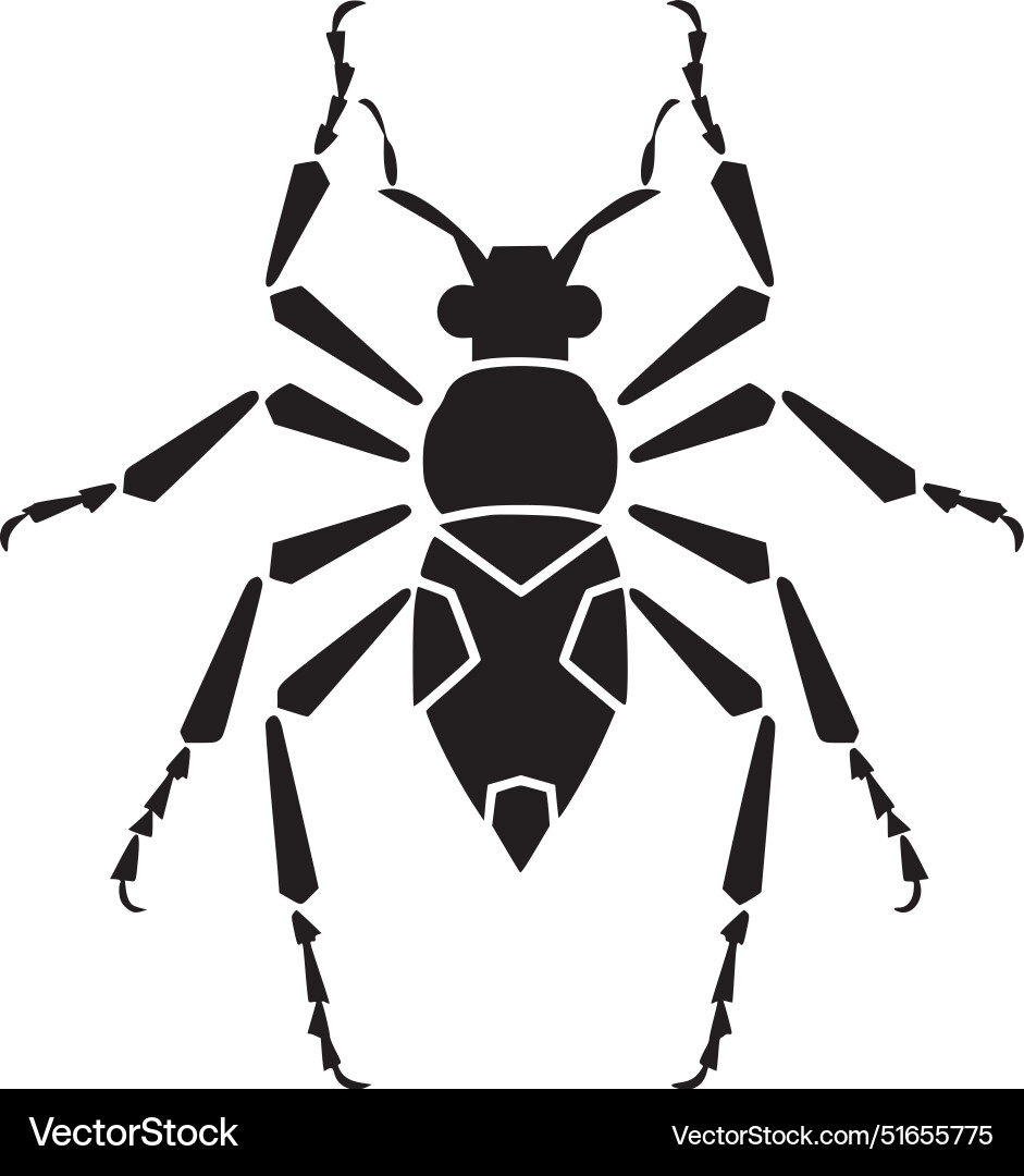 Ant Black And White Royalty Free Vector Image
