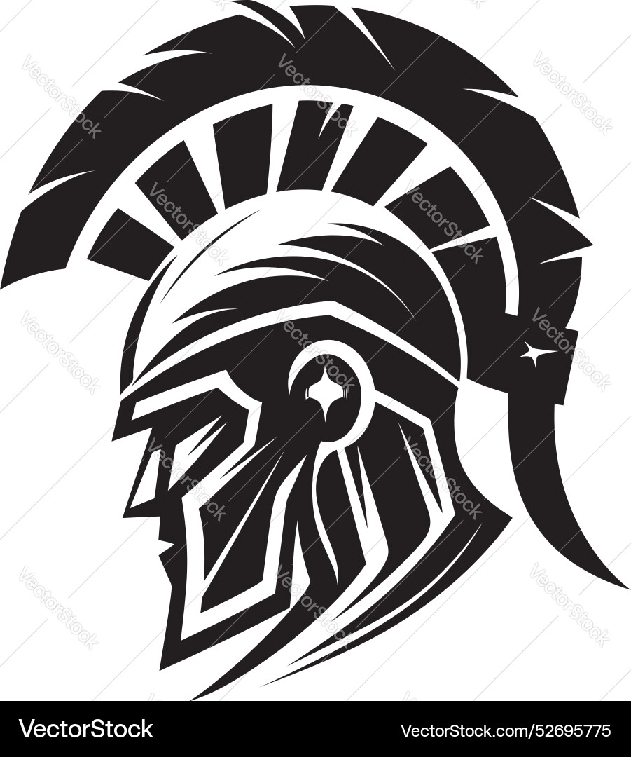 Stalwart sentinel warrior logo emblem valor Vector Image