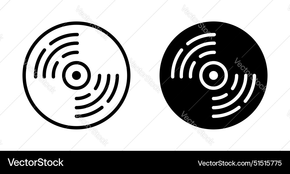 Vinyl icon Royalty Free Vector Image - VectorStock