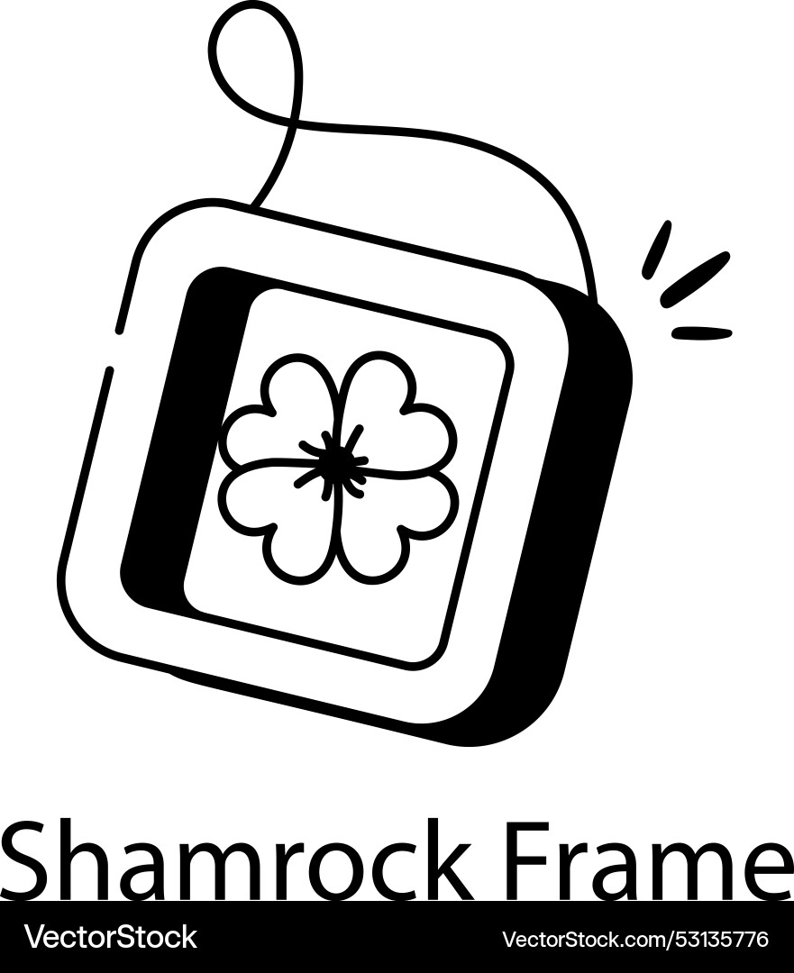 Shamrock frame Royalty Free Vector Image - VectorStock
