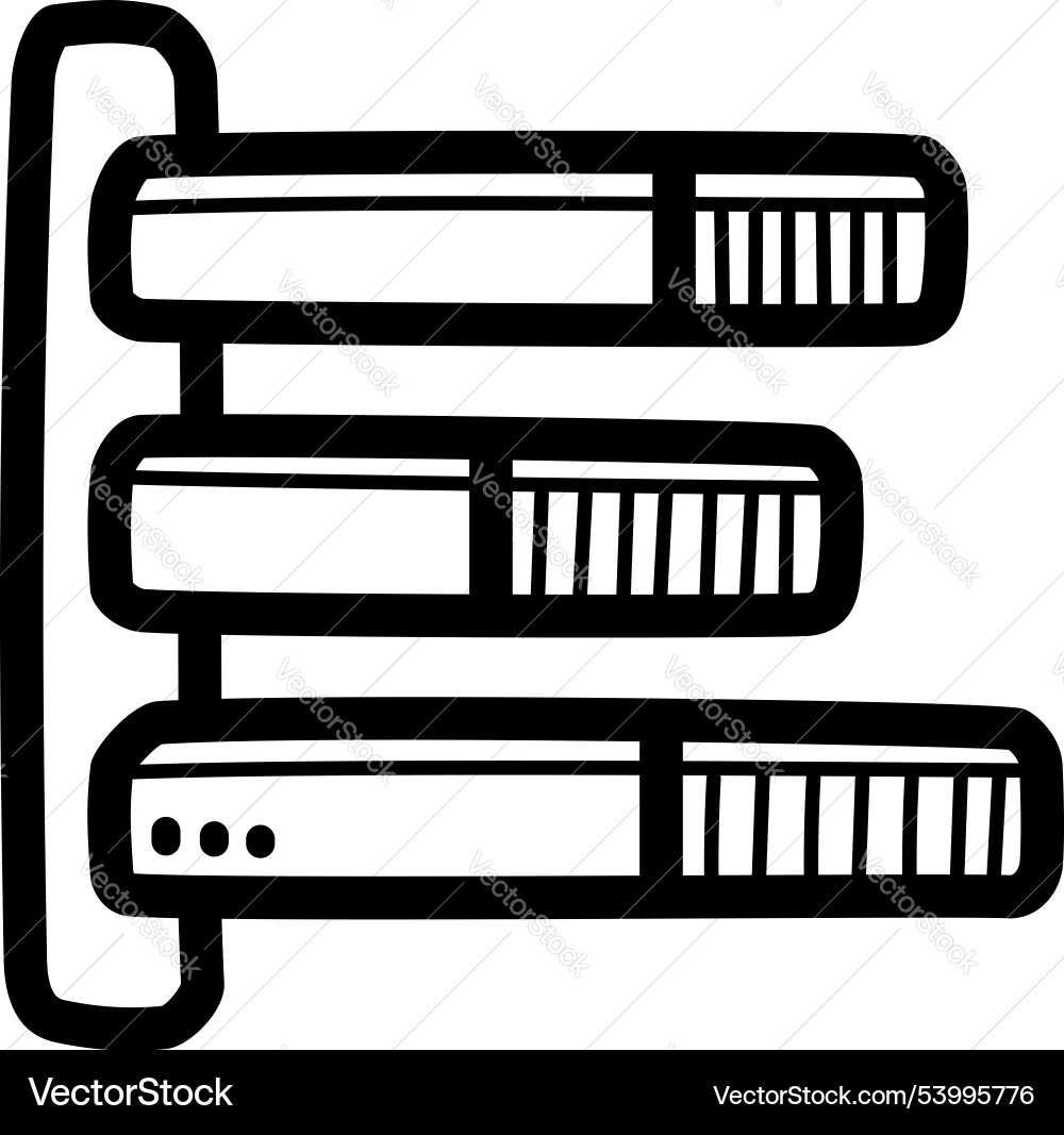 Stacked Bar Chart - Grafik und Icons Lizenzfreier Vektor