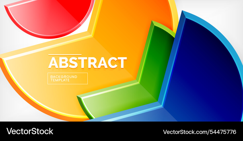 Trendy round shapes with triangular angle design Vector Image