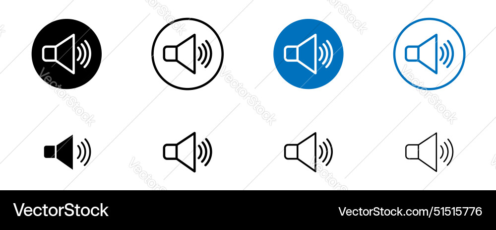 Volume icon Royalty Free Vector Image - VectorStock
