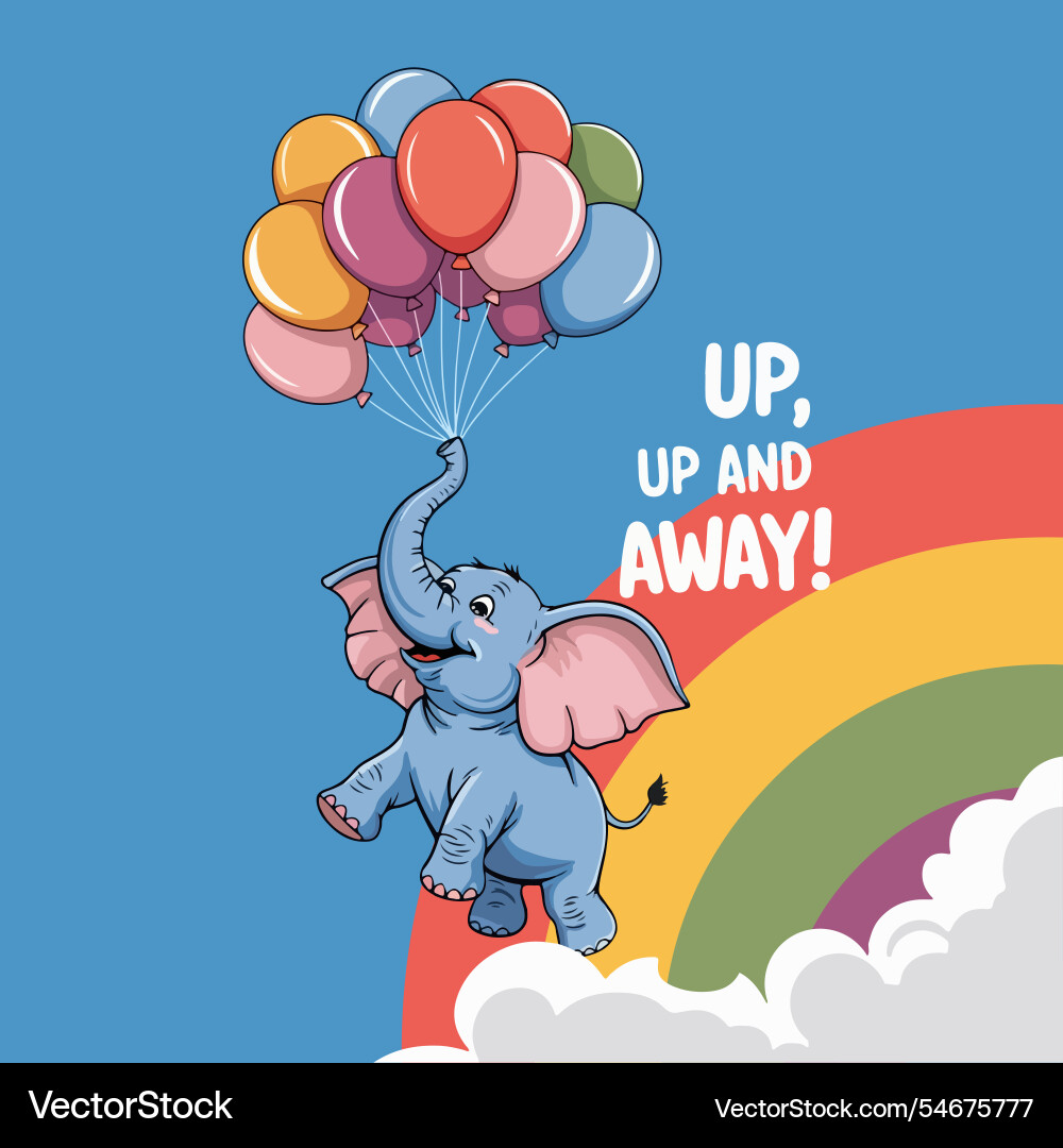 An elephant grabbing a grou Royalty Free Vector Image