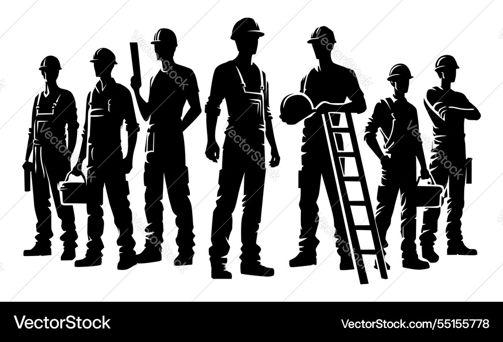 Silhouette group of leader design concept Vector Image