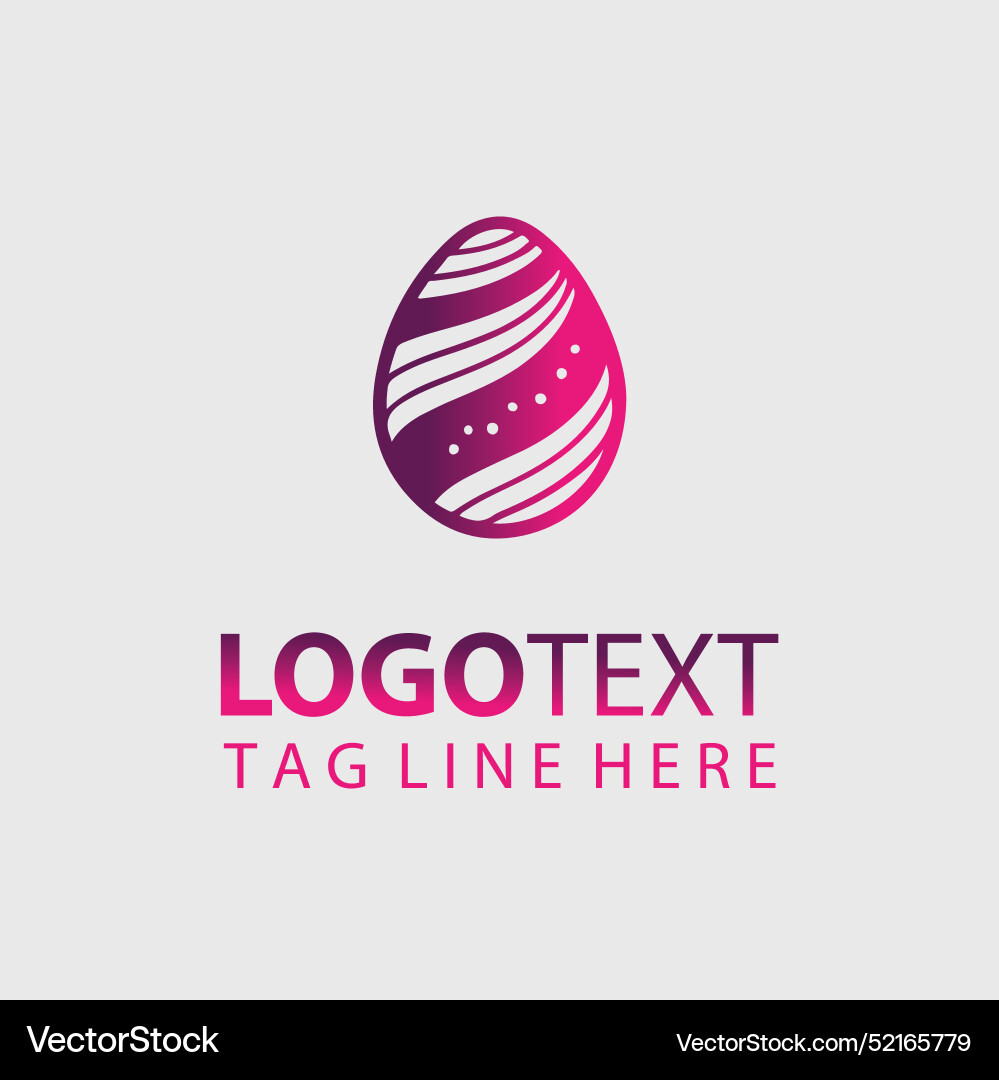 Easer egg logo Royalty Free Vector Image - VectorStock