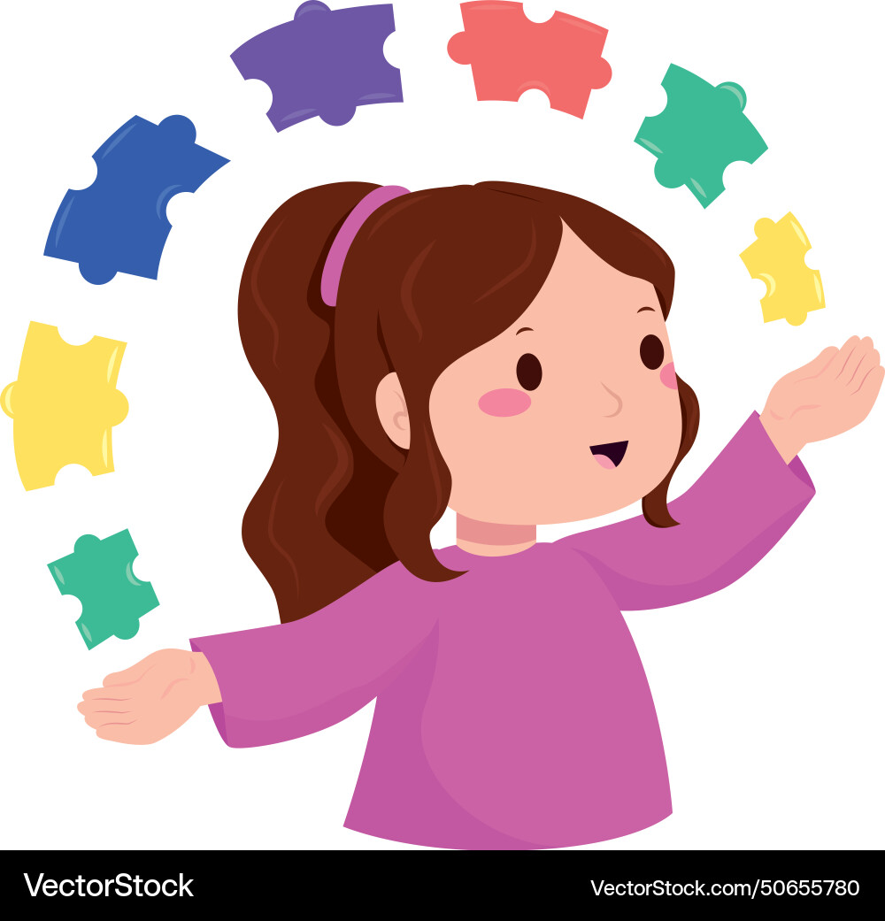 Autism day syndrome isolated Royalty Free Vector Image
