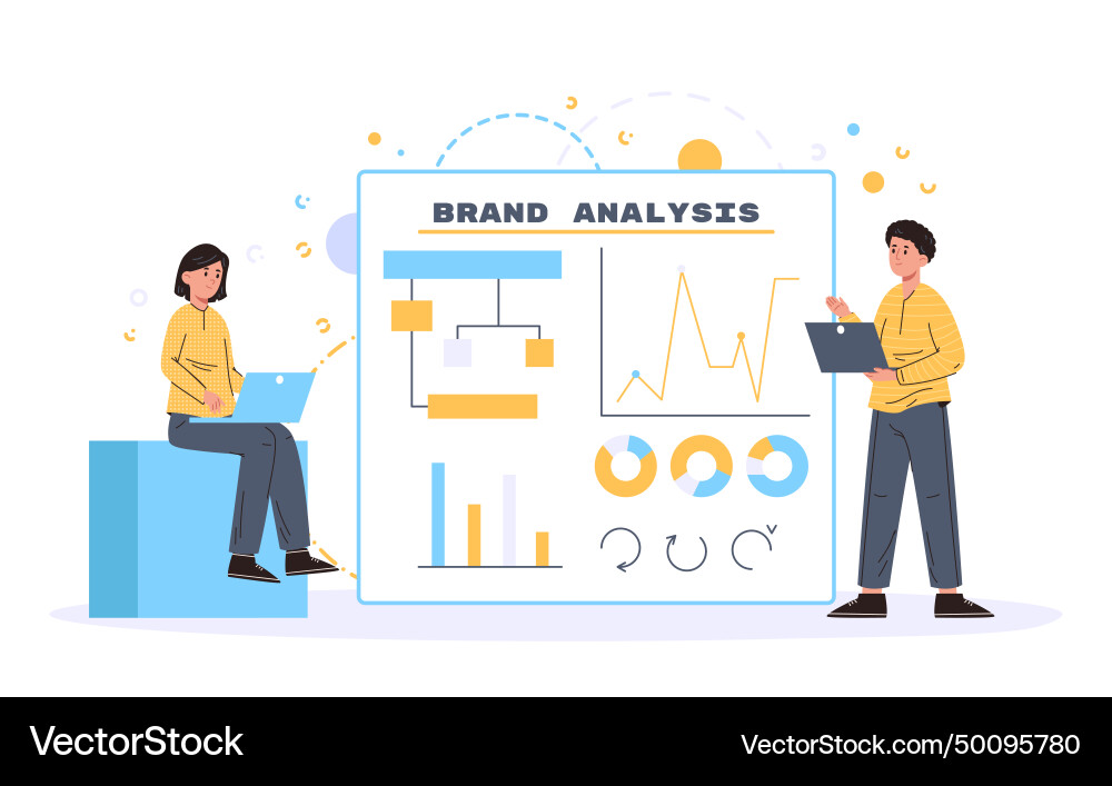Corporate identity brand creation and building Vector Image