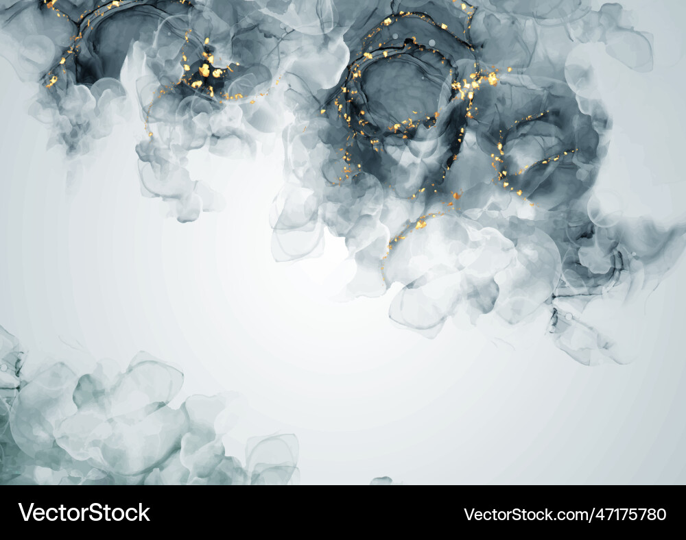 Elegant hand painted alcohol ink background Vector Image