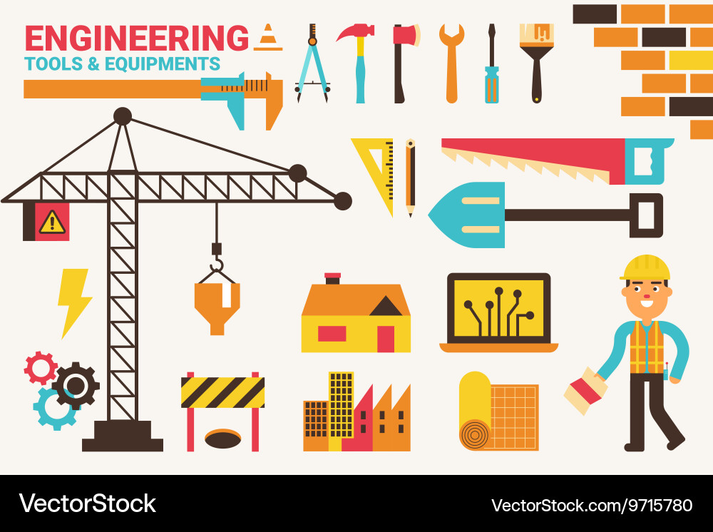Engineering concept Royalty Free Vector Image - VectorStock