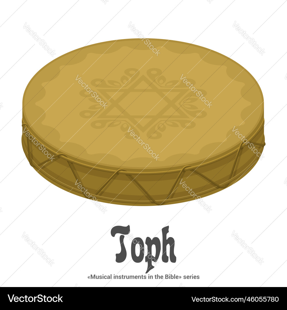 Musical instruments in the bible series Royalty Free Vector