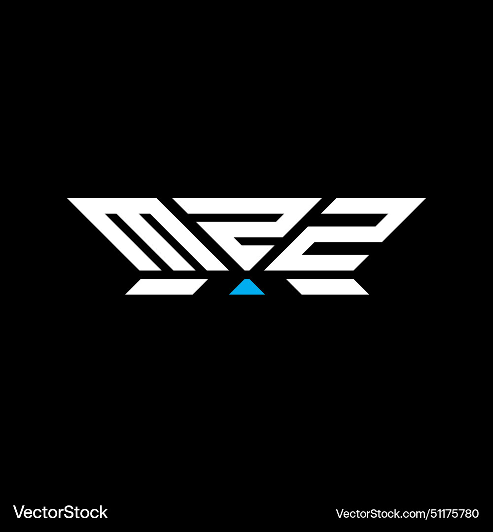 Mzz letter logo design mzz simple and modern logo Vector Image