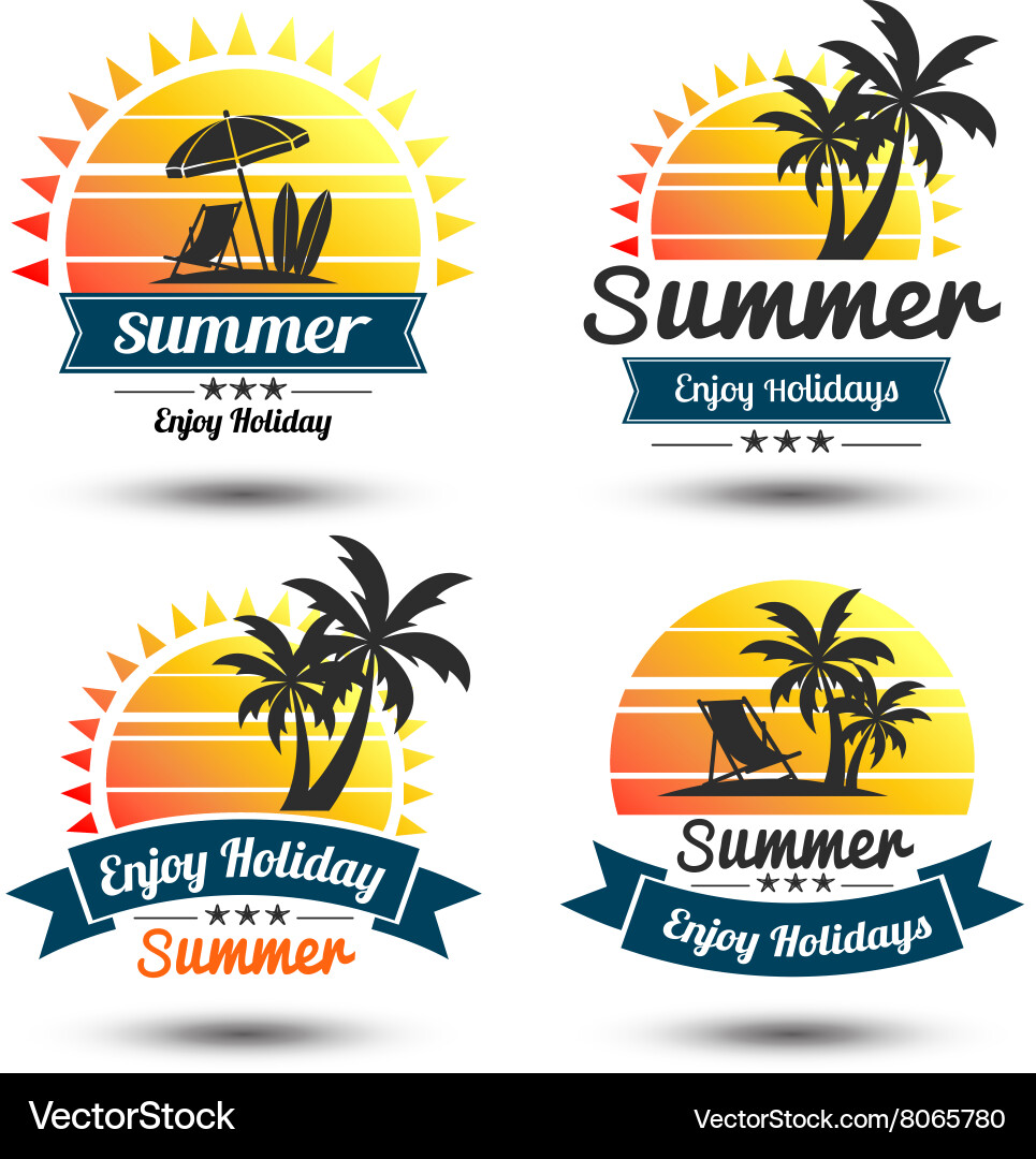 Summer label 2 Royalty Free Vector Image - VectorStock