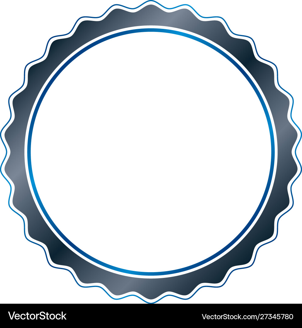 Vintage round frame created with curves and wavy Vector Image